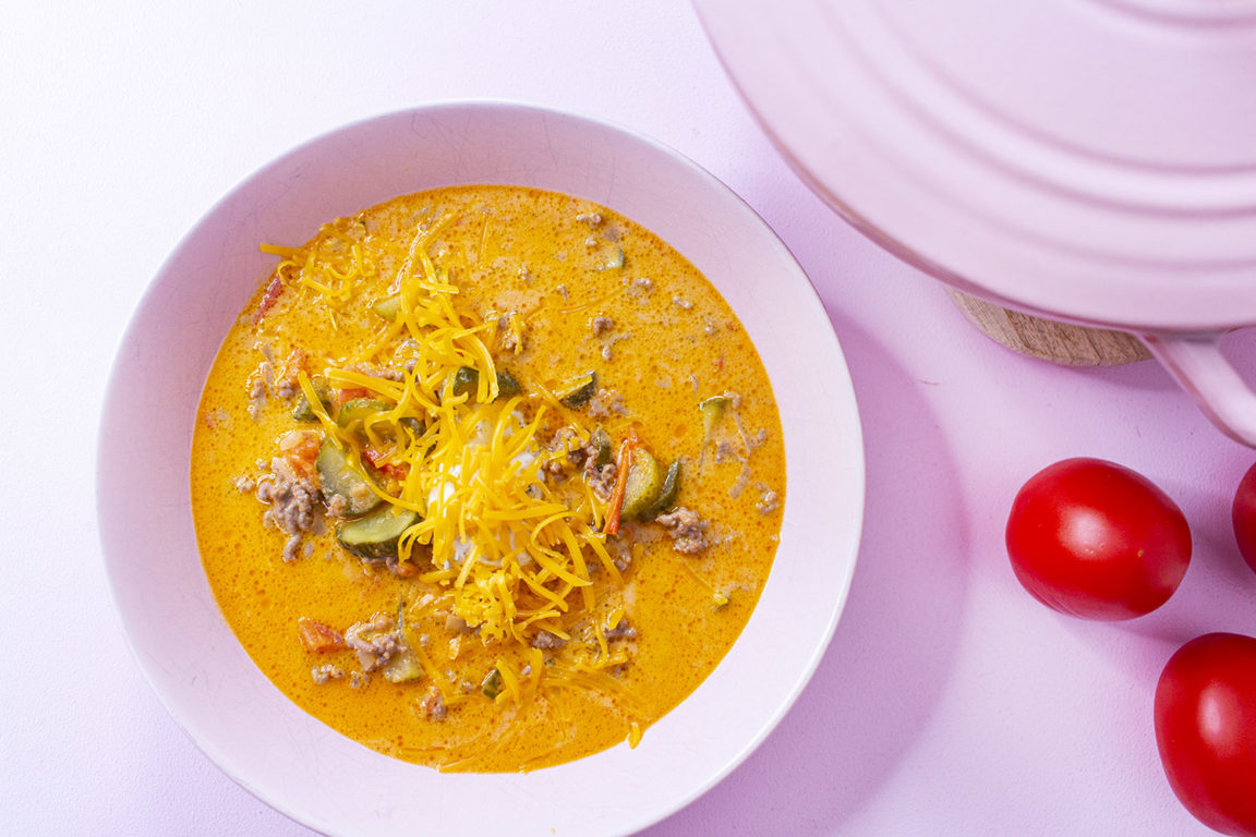 Cheeseburger Suppe (Big Mac Suppe, Partysuppe, Low-Carb Rezept ...
